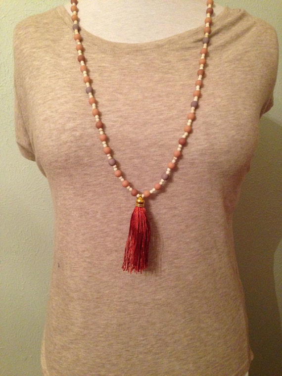 Items similar to Tassel Necklace on Etsy