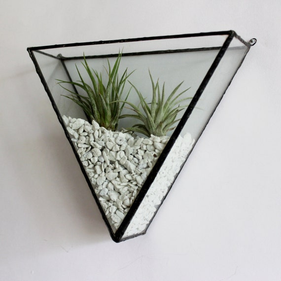 Ada Triangle Glass Wall Mount by MontibyMonti on Etsy