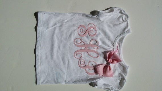 Items similar to girls initial me girls shirt top personalized gift ...