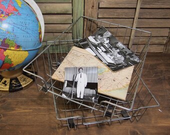 Wire file basket | Etsy