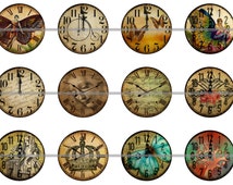 Popular items for clock face buttons on Etsy