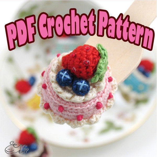 PDF Amigurumi / Crochet Pattern Amigurumi dessert jewelry