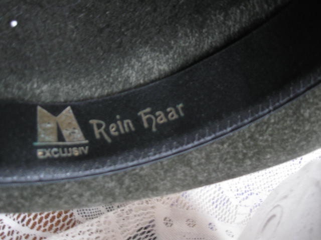 Rein haar Hat Vintage Green Wool Felt Yodeling Hat with