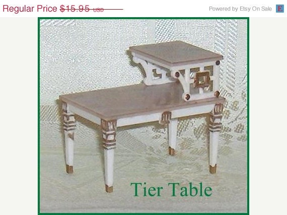 Sale Price Petite Princess Hard Plastic Tier Table Ideal Dollhouse ...