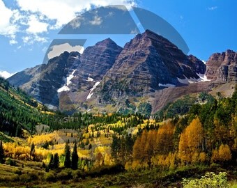 Maroon Bells Colorado 14er Patch