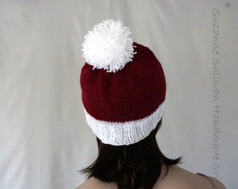 Unique red knit hat related items | Etsy