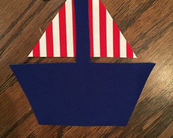 Items similar to Applique Boat Design (2 finishes) on Etsy