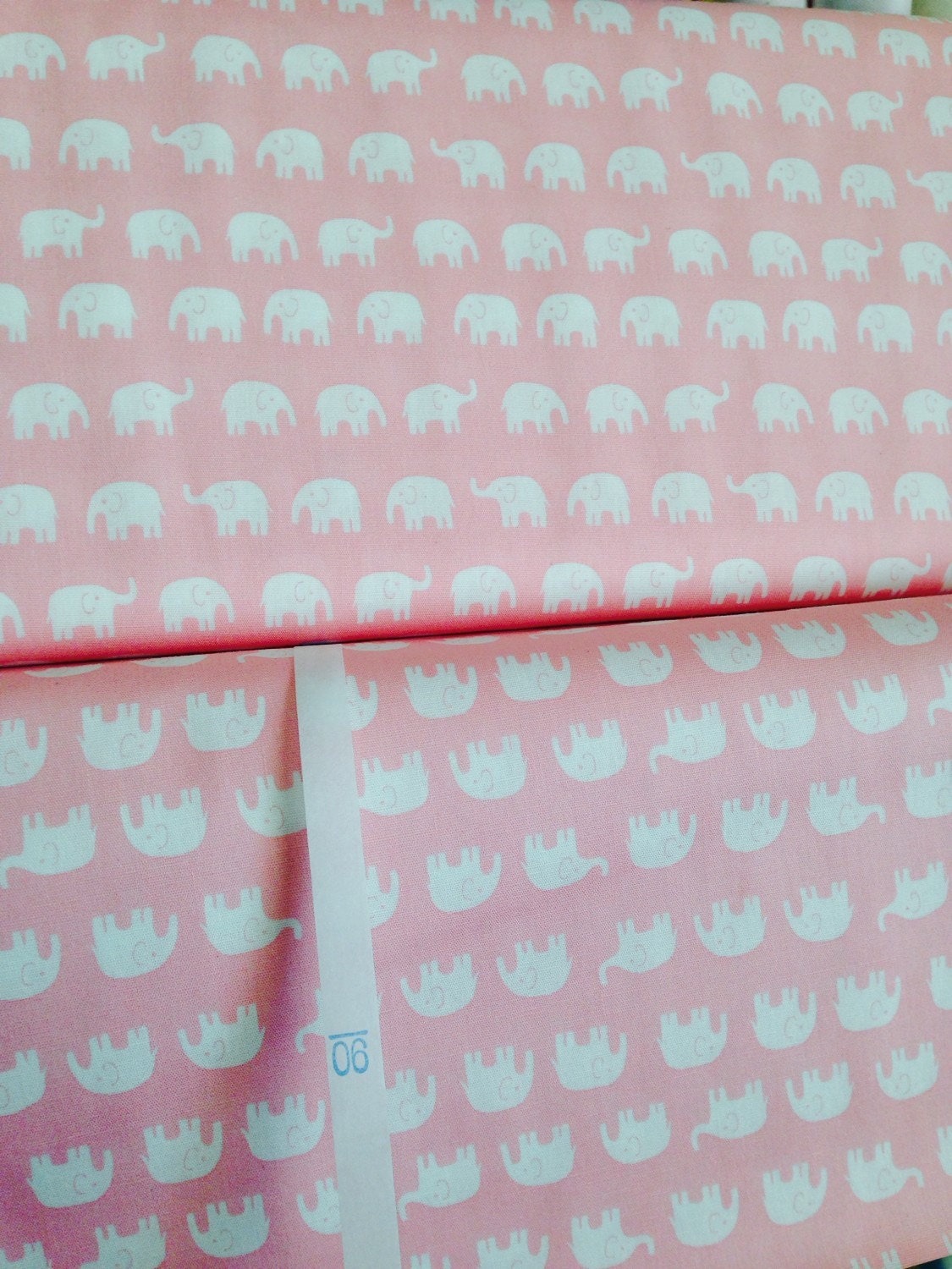 Daiwabo Japan Fabric Tip Top Elephant Walk Pink Cotton