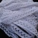 7 Yards of 1/2 Wide White Mesh Trim Geometric Triangles