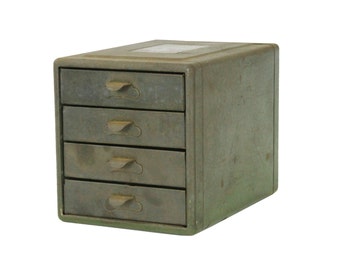 Items similar to SALE vintage faux bois metal storage unit on Etsy