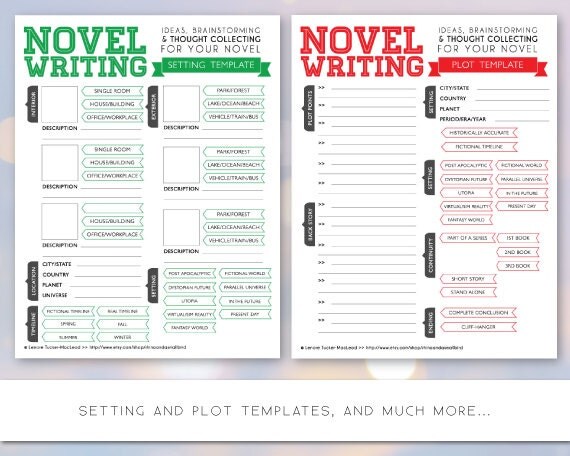 Novel Writing Templates V2 By Asmallbirdorganizes On Etsy