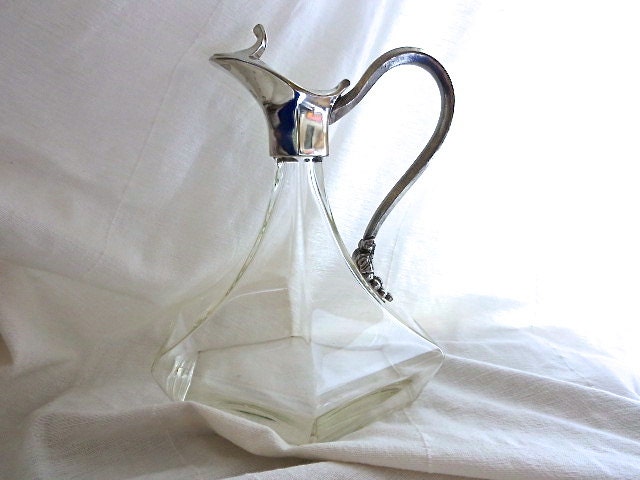 French Carafe Jean Goardere Handmade Pewter made in France