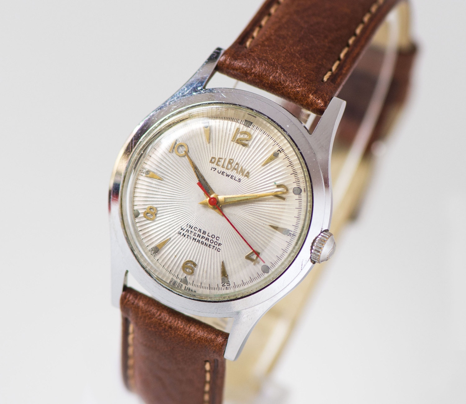 Gorgeous men’s watch Delbana, mid century Swiss watch, classy gent’s ...