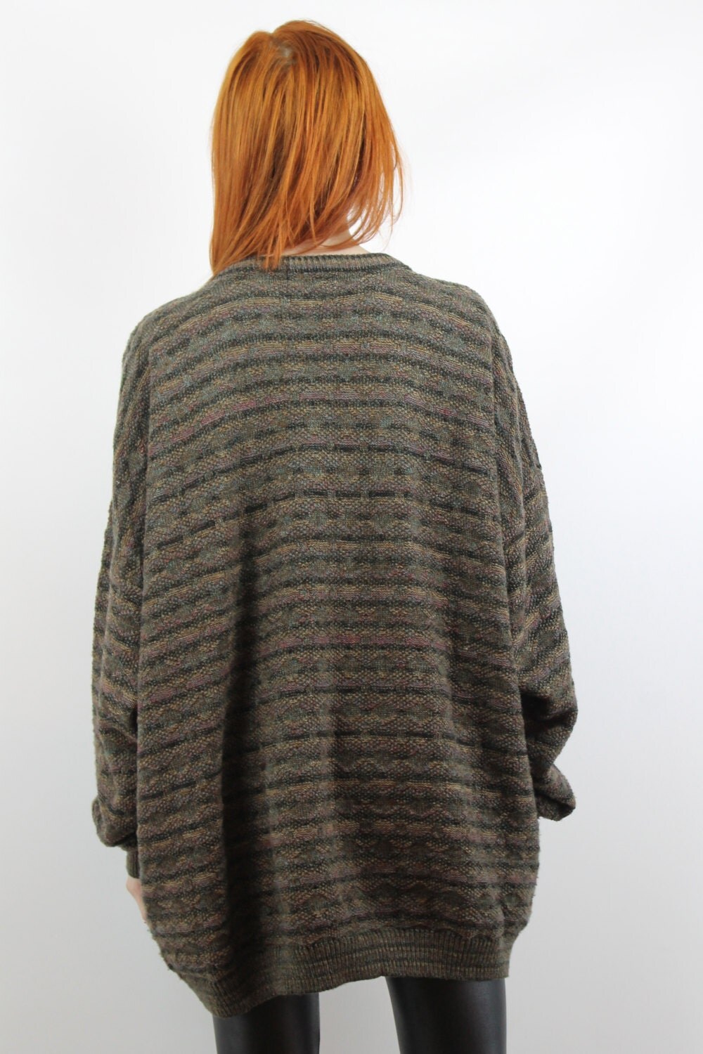 Vintage 90s Striped Oversized Sweater 3X 4X Plus Size by shopEBV