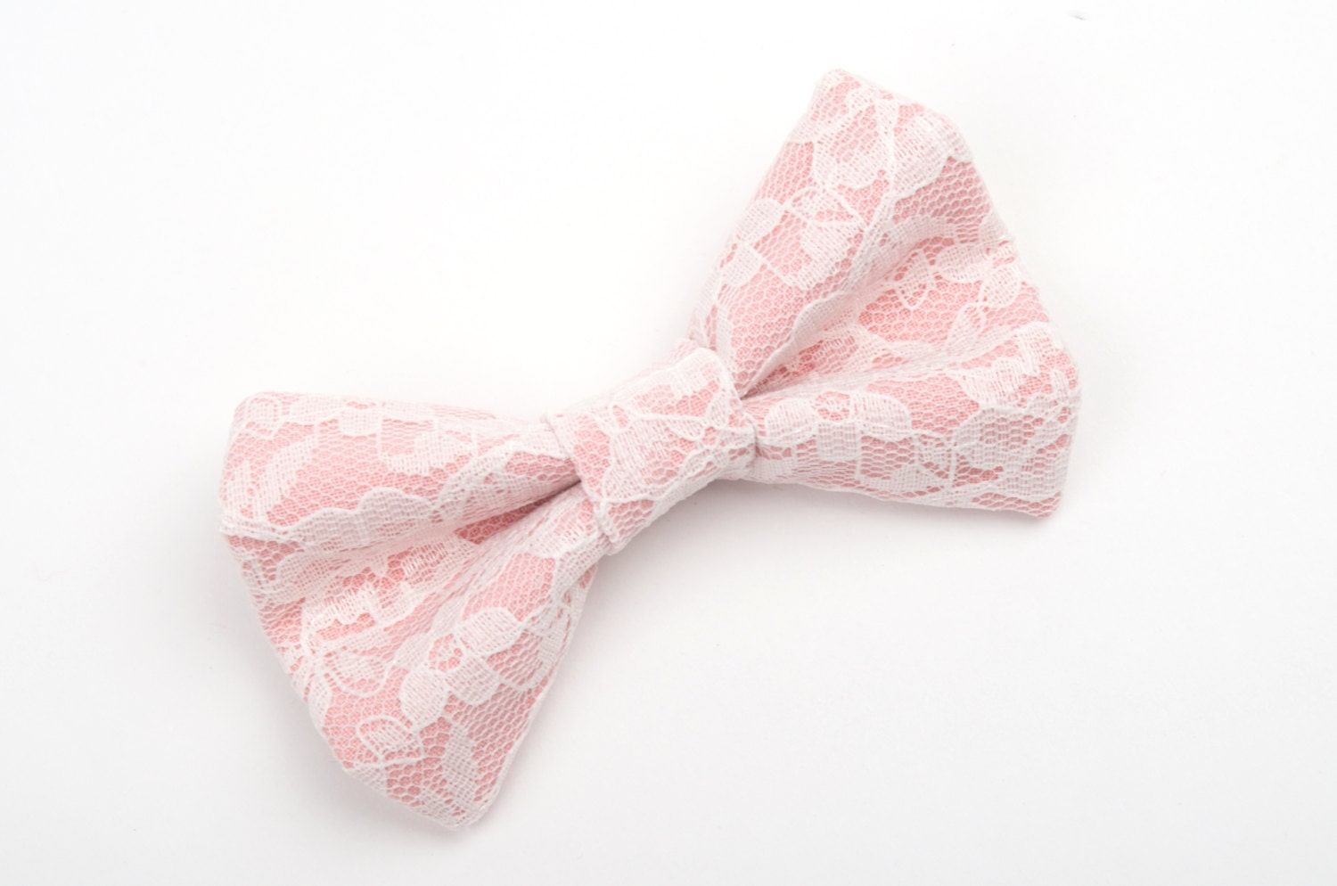 Blush lace bow tie pink bow tie Lace bow tie ring by DapperGent