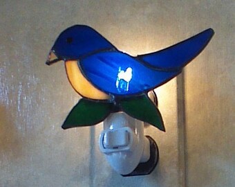 Popular items for glass bluebirds on Etsy