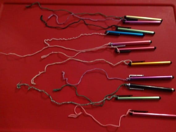 Items similar to Choose any one Stylus Pens, with Crocheted String ...