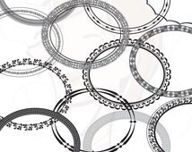 Popular items for oval frame clip art on Etsy