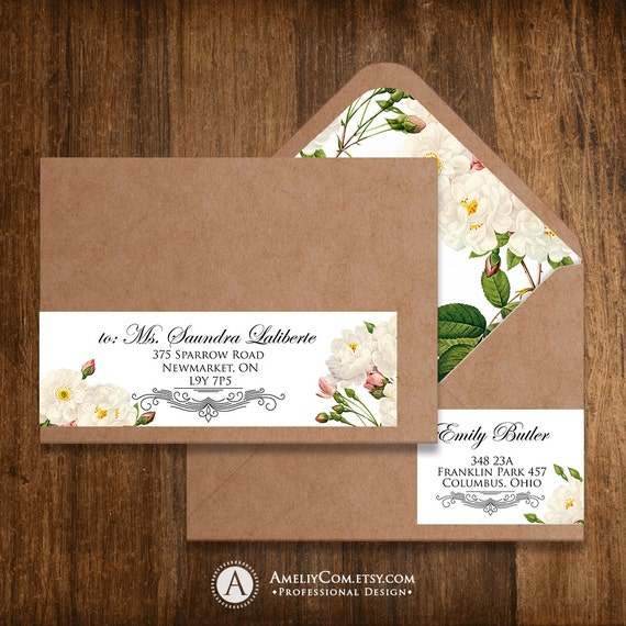 Printable Address Labels Instant Download Editable DIY