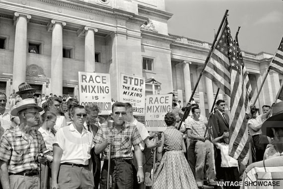 Little Rock Nine Civil Rights Protest 1959 Photo