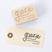 Personalized Wedding Calligraphy Gracias Stamp by papersushi