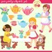 Candy Land Candy Shop Clip Art Set