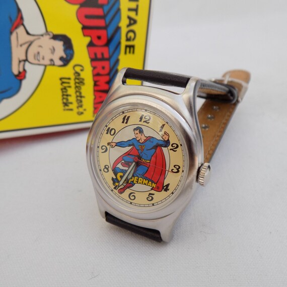 FOSSIL Vintage DC Comic Superman Wrist Watch Limited Edition