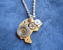 Unique clockwork necklace related items | Etsy