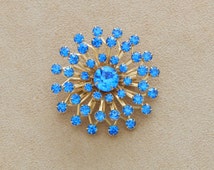 Popular items for blue brooch on Etsy