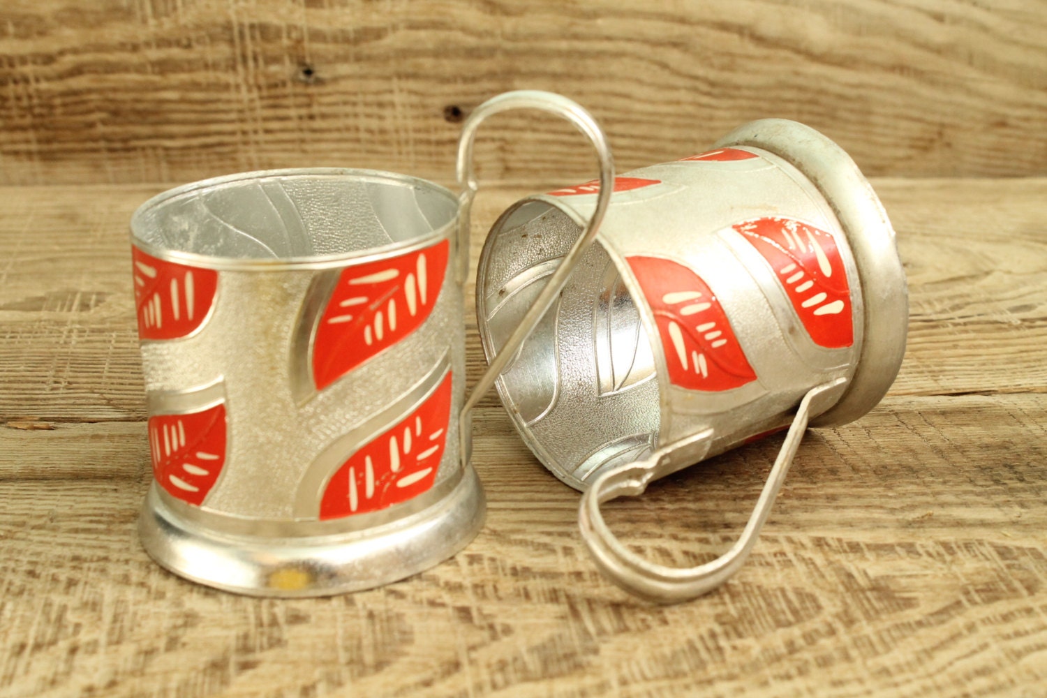 Glass Holders Set Of 2 Vintage Traditional Soviet Tea Glass Holders Haute Juice