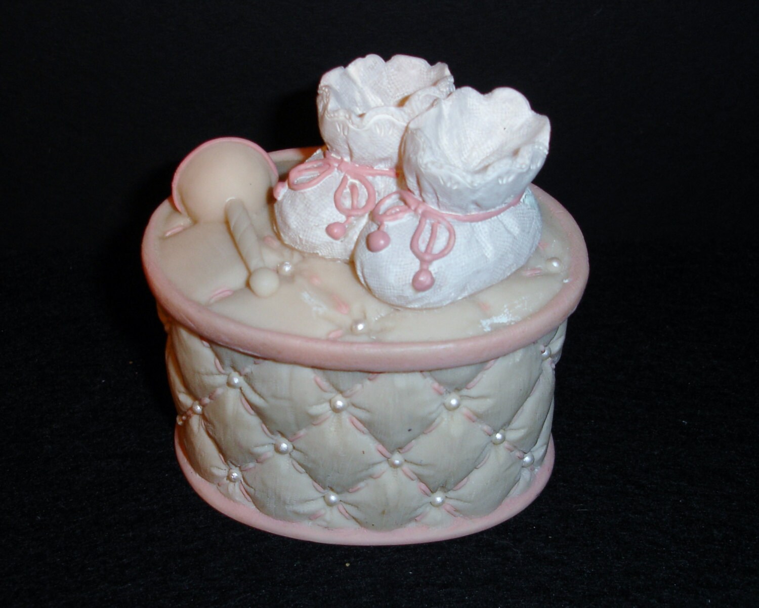 Dezine Ceramic Hand Painted Baby Booties Trinket Box – Haute Juice