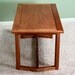Small Coffee Table made in Cherry with Walnut accents