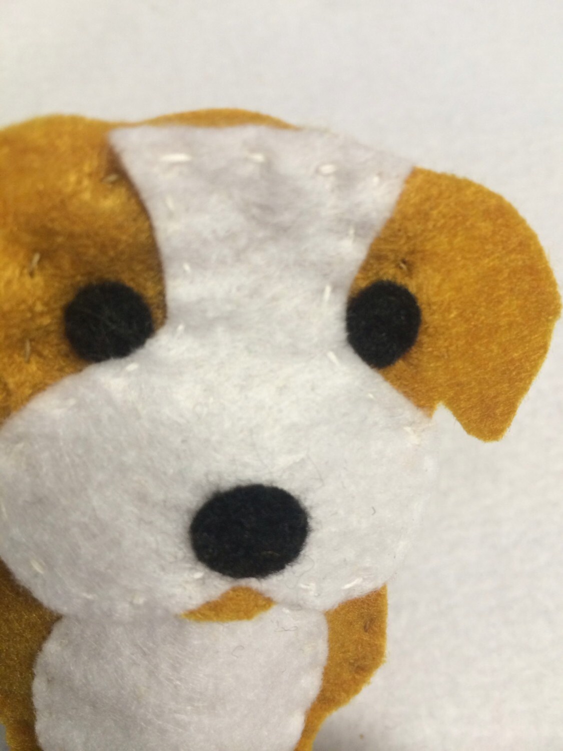 English bulldog finger puppet