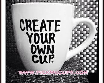 Custom text mug | Etsy