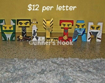 LEGO Ninjago Character Letter Art