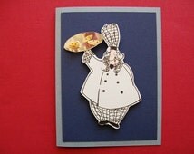 Unique chef greeting card related items | Etsy