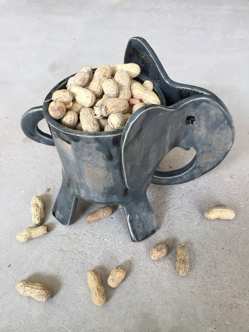 Handmade Elephant Snack Bowl or Centerpiece