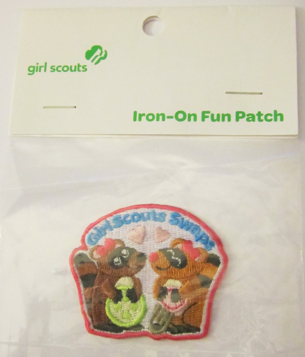 Girl Scout Fun Patch with Raccoons “Girl Scout Swaps” – Haute Juice