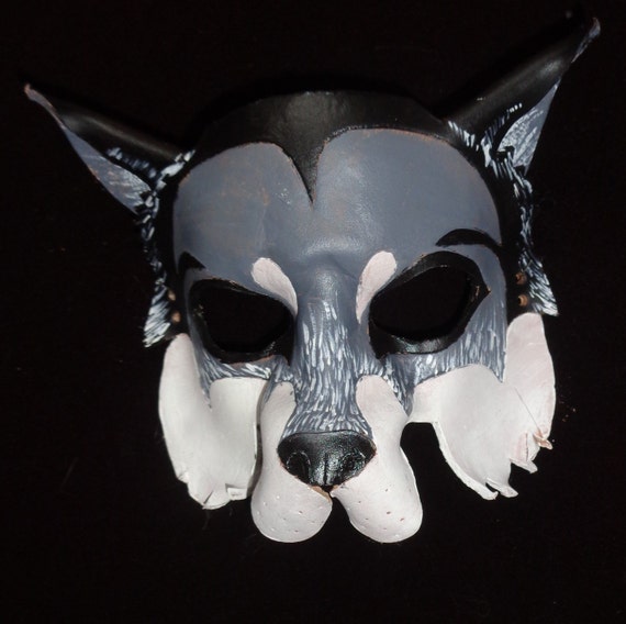 Leather Wolf Mask