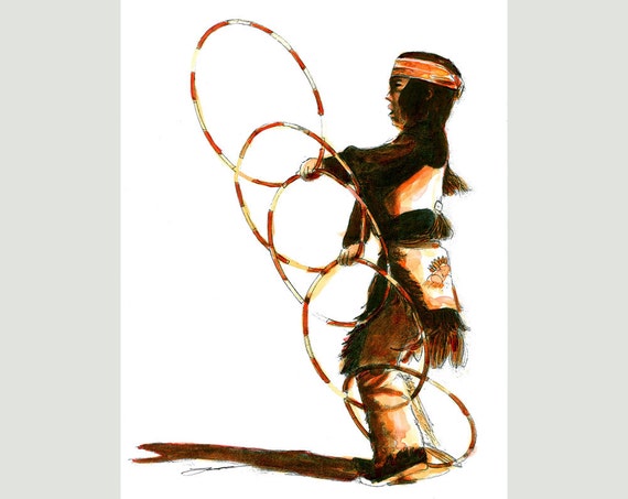 Items similar to HOOP DANCER Native American Ceremonial Dancer Pencil ...