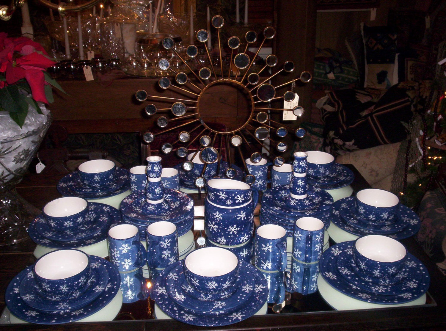world market snowflake dishes 63 pcs christmas holiday china – abstract ...
