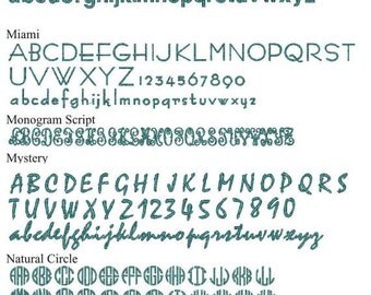 Unique monogram embroidery related items | Etsy