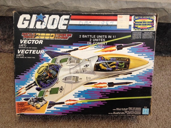 Vintage G.I. Joe Vector Jet Toy 1987 Box Only by RetroToysAndMore