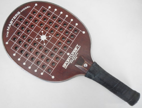 Vintage Sportcraft Paddleball Racquet 13168 wood by rust2retro