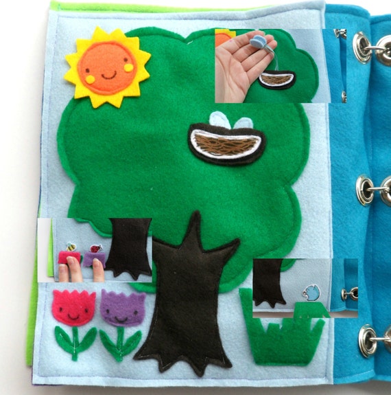 Woodland Forest Tree Quiet Book Page/ Busy Book by SewASied