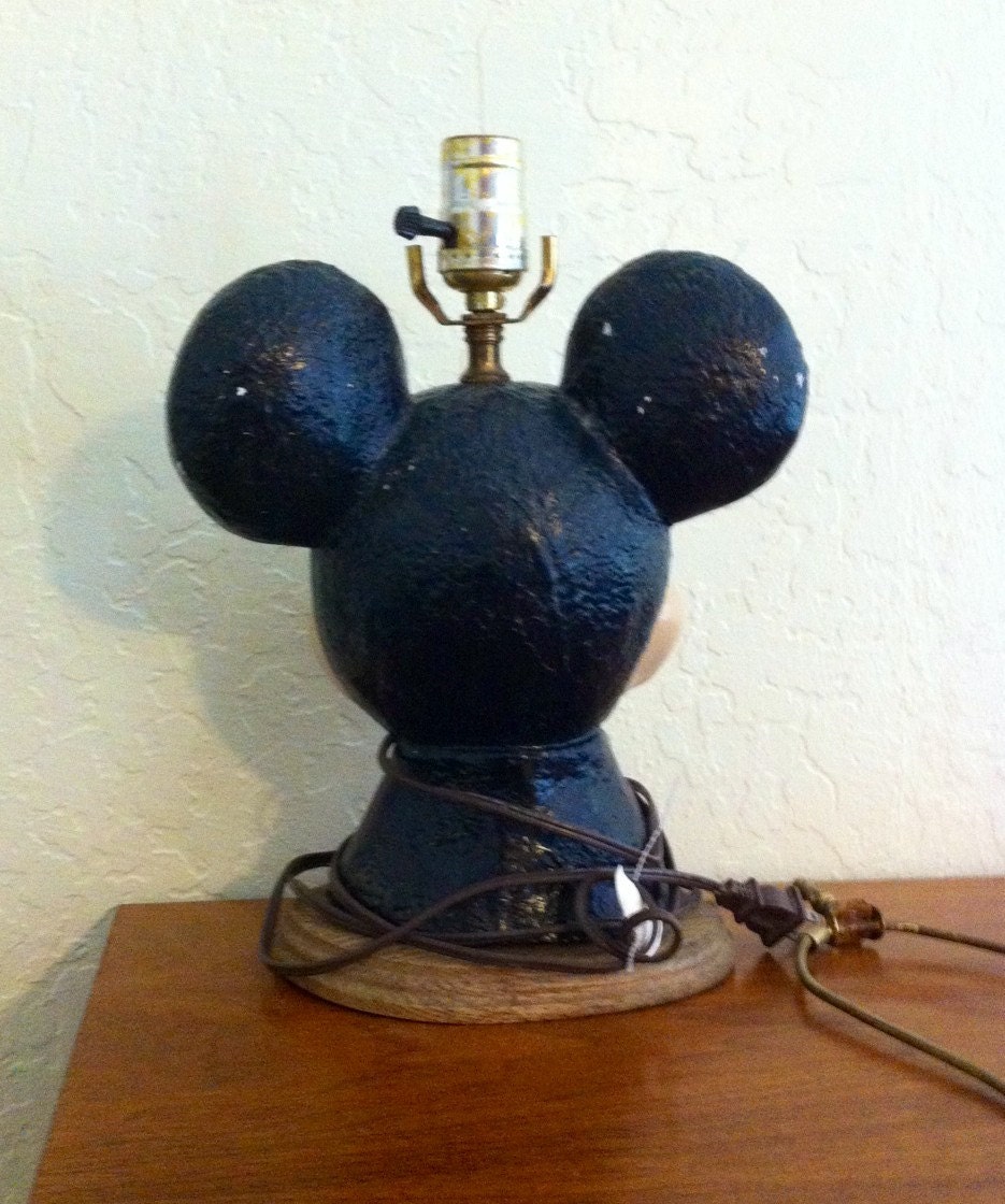 Rare Vintage Mickey Mouse Lamp, Mickey Mouse Table Lamp, Mickey Mouse ...