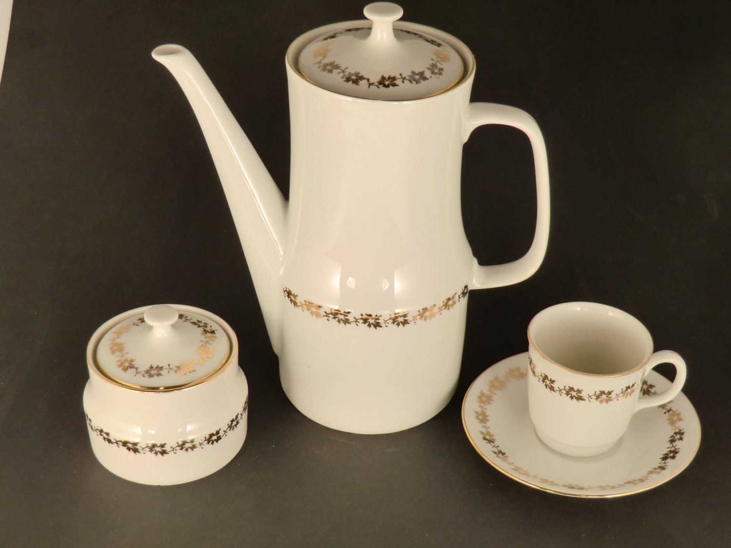 Bohemian Czechoslovakia Epiag Orion Tea Cups Coffee Cups Set