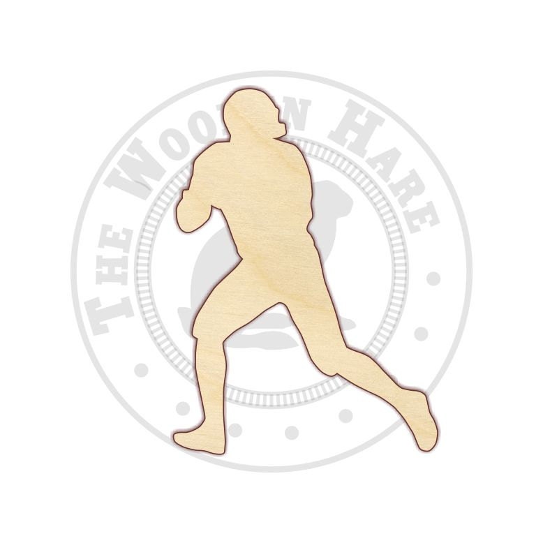 Football Player Wood Cut Out 160133 Unfinished wood
