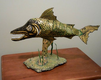 Popular items for paper mache fish on Etsy