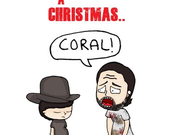 the walking dead christmas card